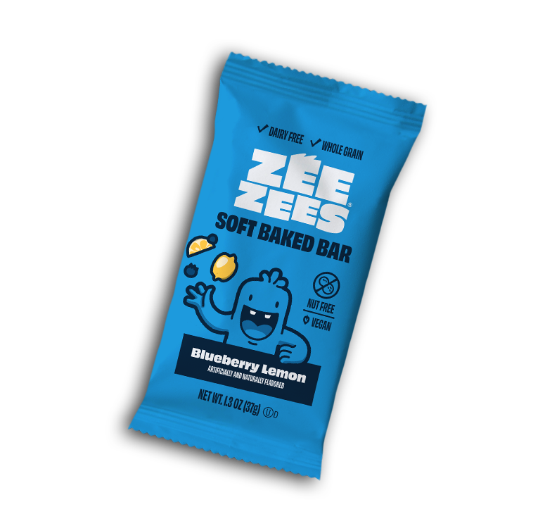 Zee Zees, Soft Baked Bar, Blueberry Lemon, WG, I/W, 1.3oz