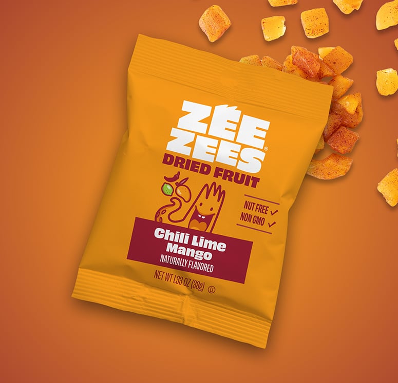 Zee Zees, Dried Fruit, Chili Lime Mango, I/W, 1.33oz