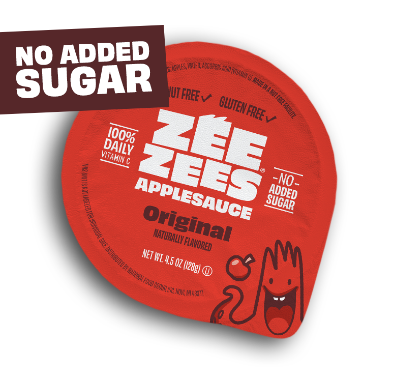 Zee Zees, Applesauce Cup, Original, I/W, 4.5oz