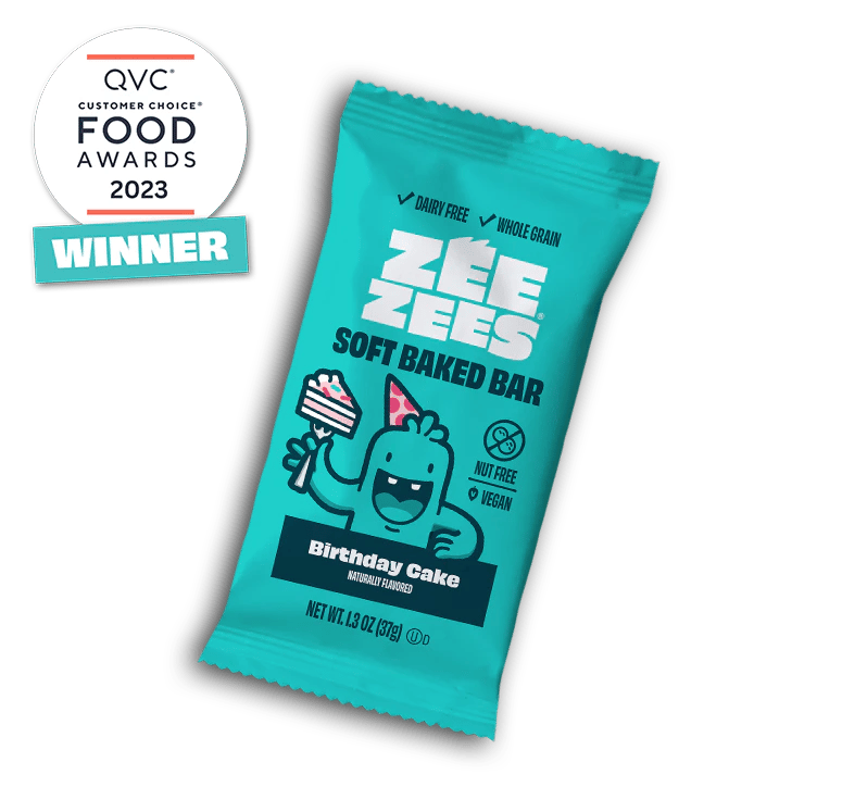 Zee Zees, Soft Baked Bar, Birthday Cake, WG, IW, 1.3oz