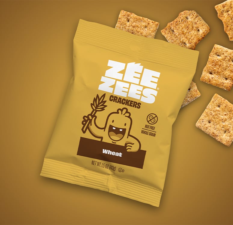 Zee Zees, Wheat Crackers, WG, I/W, 1.5oz