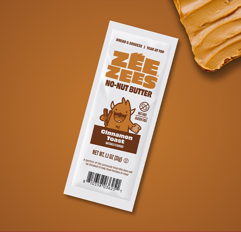 Zee Zees, No-Nut Butter, Cinnamon Toast, I/W, 1oz